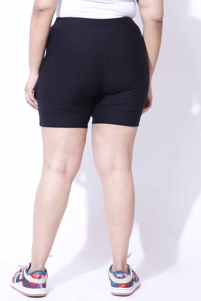 Plus Size Plus Size Black Tummy Shaper Shorts Online in India | Amydus